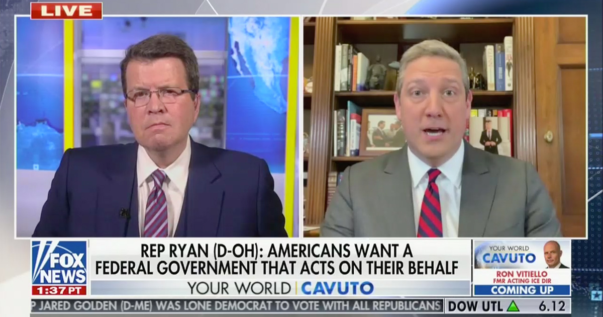 Tim Ryan Doubles Down Blasting GOP on Covid Relief