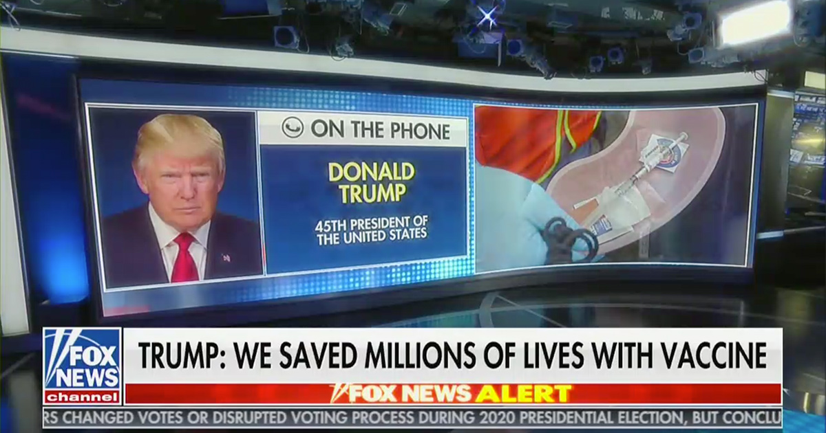 Trump: I Would Recommend People Get Vaccines