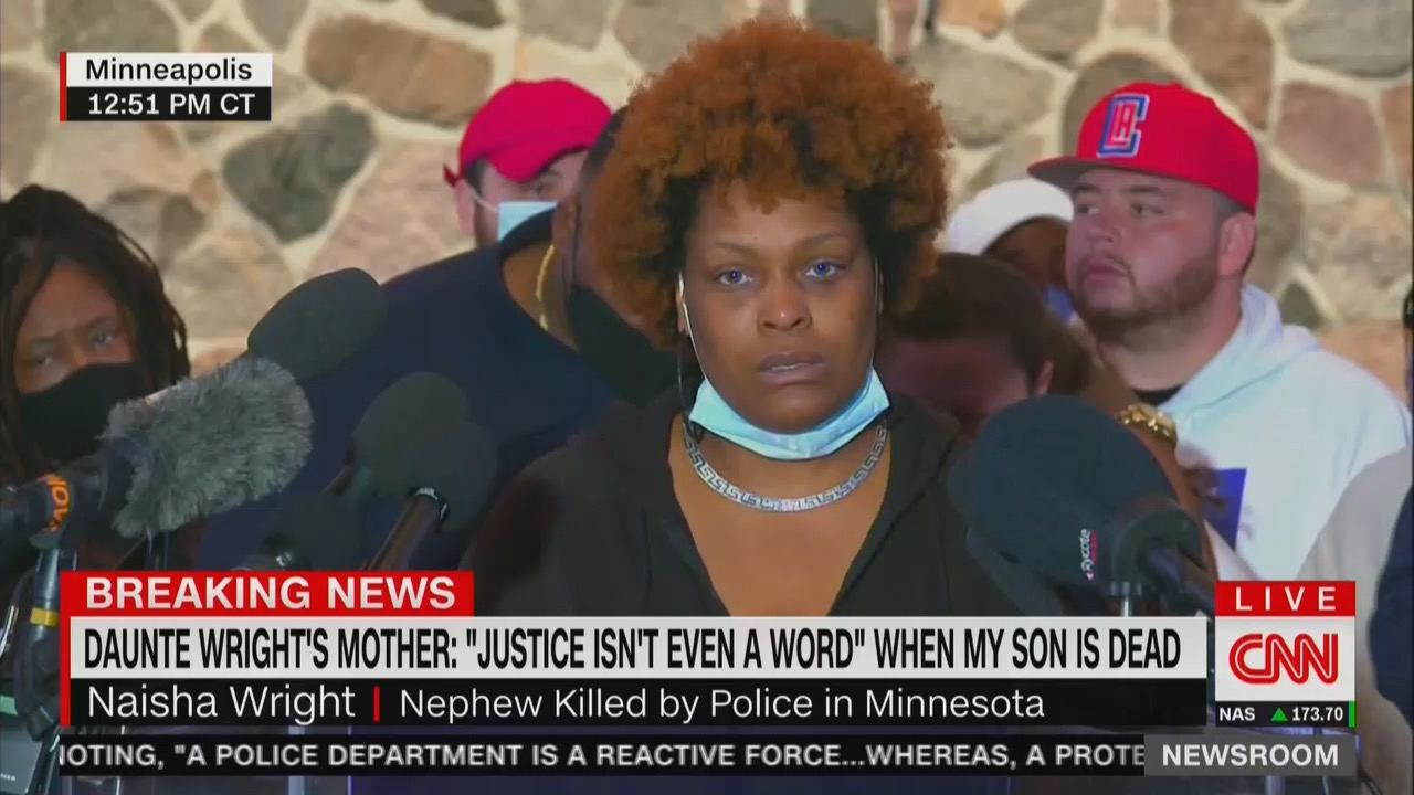 Daunte Wright’s Aunt Speaks at Press Conference, Pleads for Fairness ...