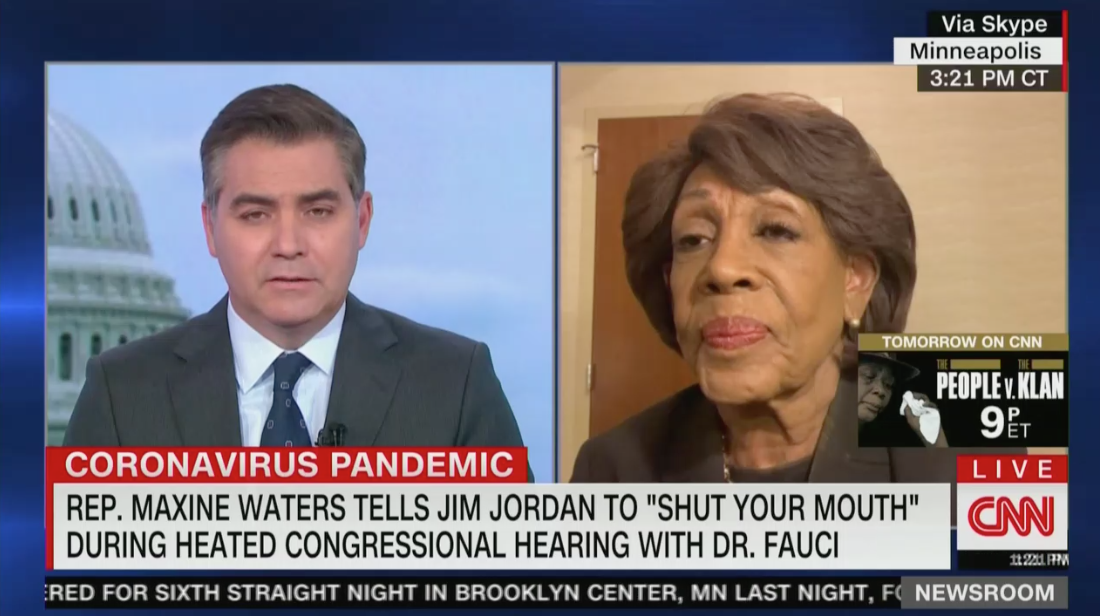 Maxine Waters On Jim Jordan: 'Jordan Is a Bully'