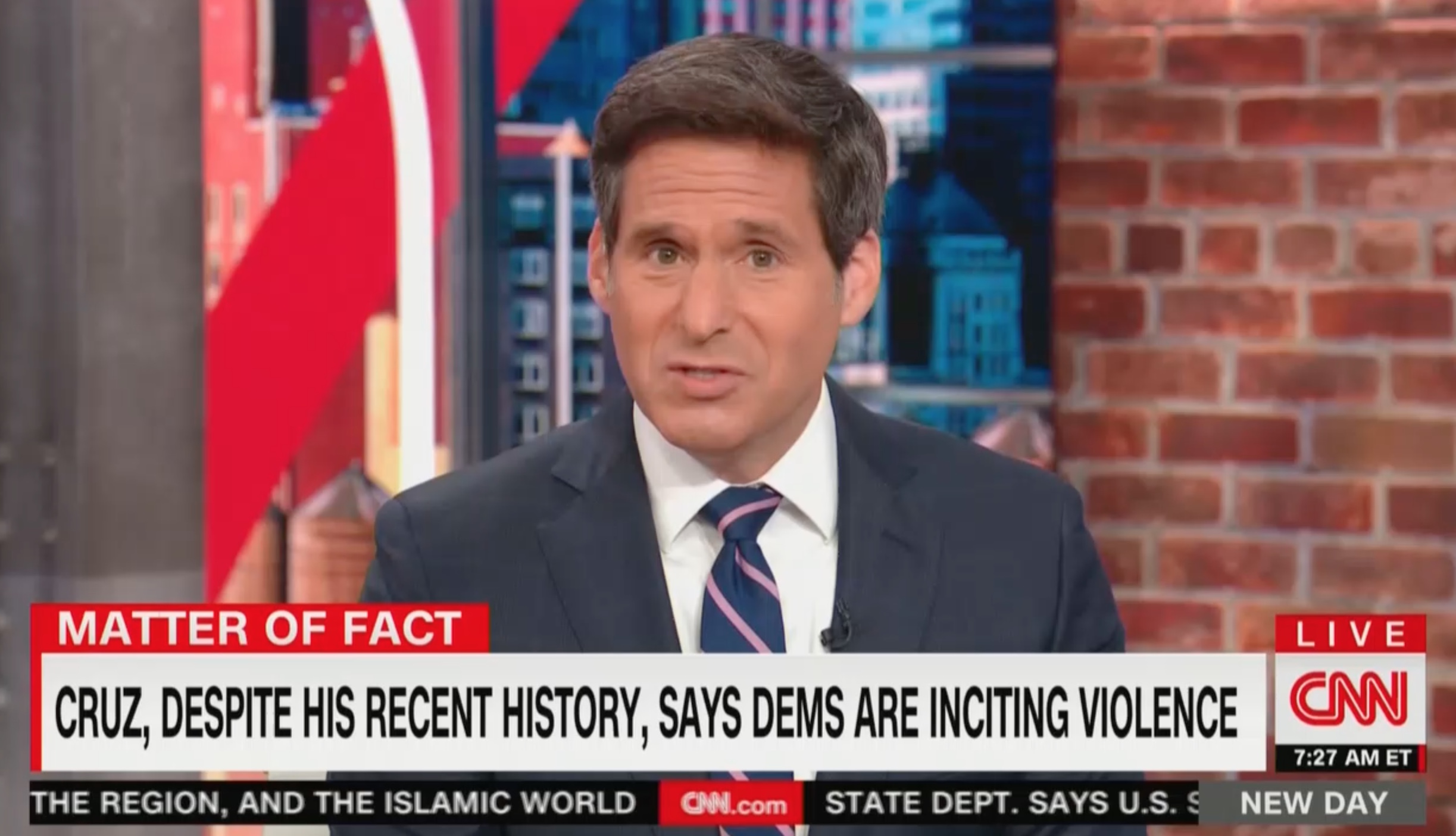 John Berman Mocks Ted Cruz's Criticism of Maxine Waters