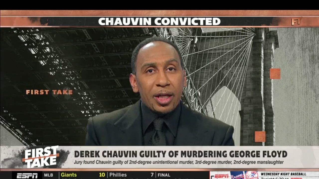 Stephen A. Smith Decries Tucker Carlson on Chauvin Verdict