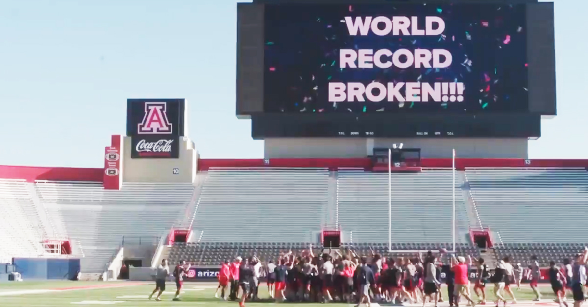 Watch: Rob Gronkowski Makes Guinness World Record Catch