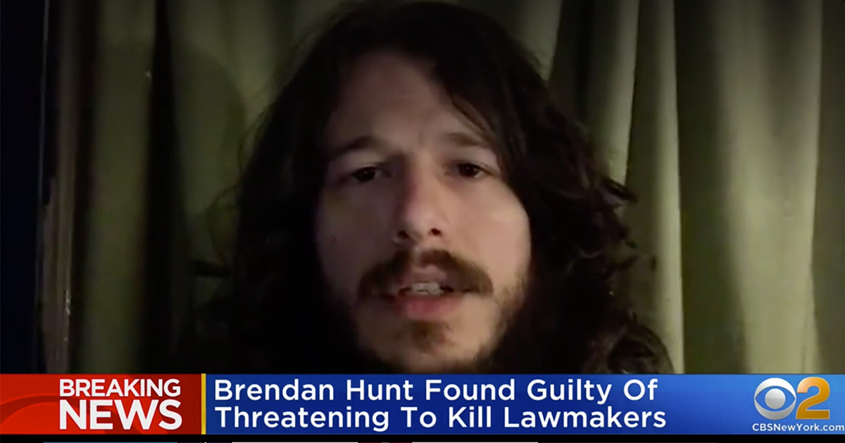 Brendan Hunt Found Guilty of Death Threats Against Lawmakers