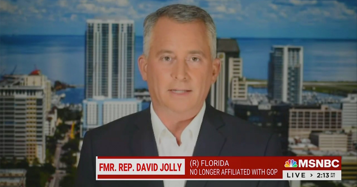 David Jolly: Matt Gaetz Should 'Shut Up, Hire a Lawyer, and Resign'