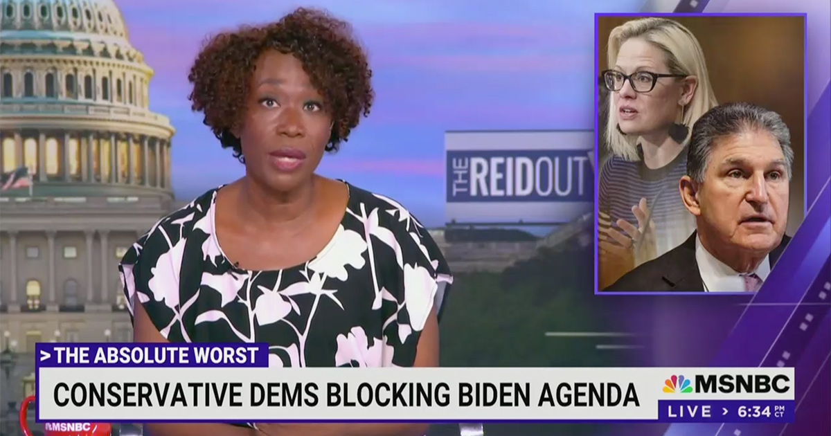 Joy Reid Tears Into Joe Manchin, Kyrsten Sinema