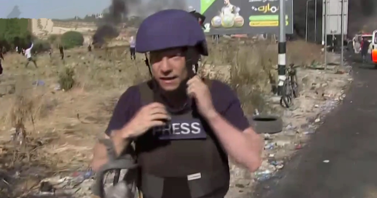 Gunfire Erupts During Richard Engel's MSNBC West Bank Live Shot