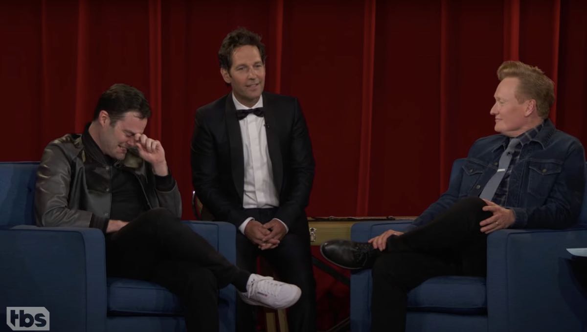Paul Rudd Crashes Conan for One Final Mac and Me Prank