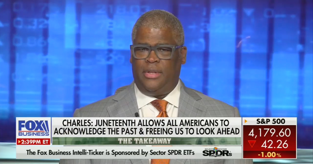 Charles Payne Gives Impassioned Monologue on Juneteenth