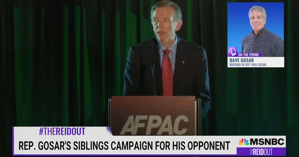 Paul Gosar's Brother Blasts Him on MSNBC