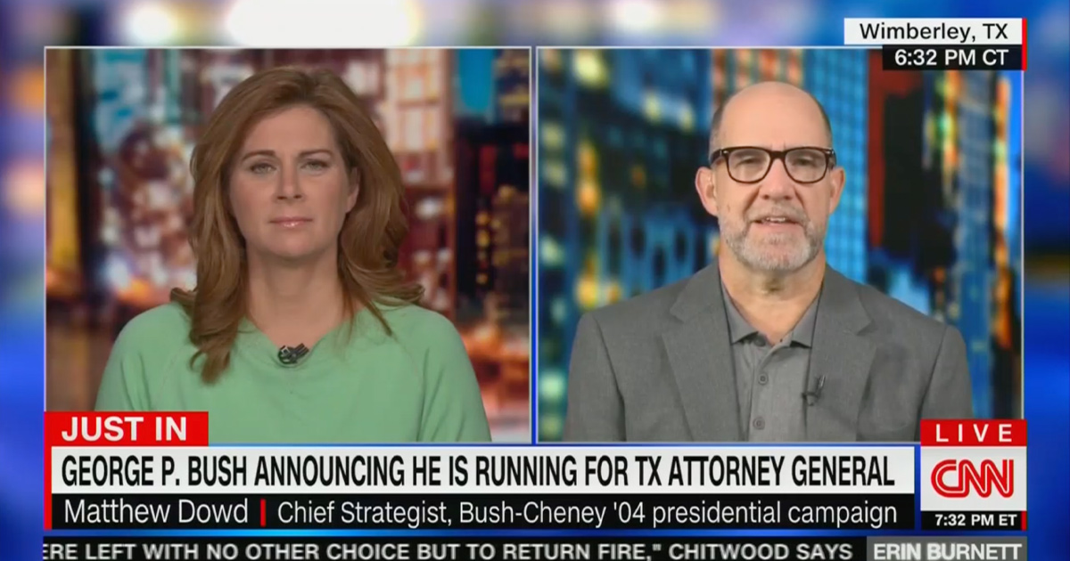 Matthew Dowd Knocks George P. Bush for Backing Trump