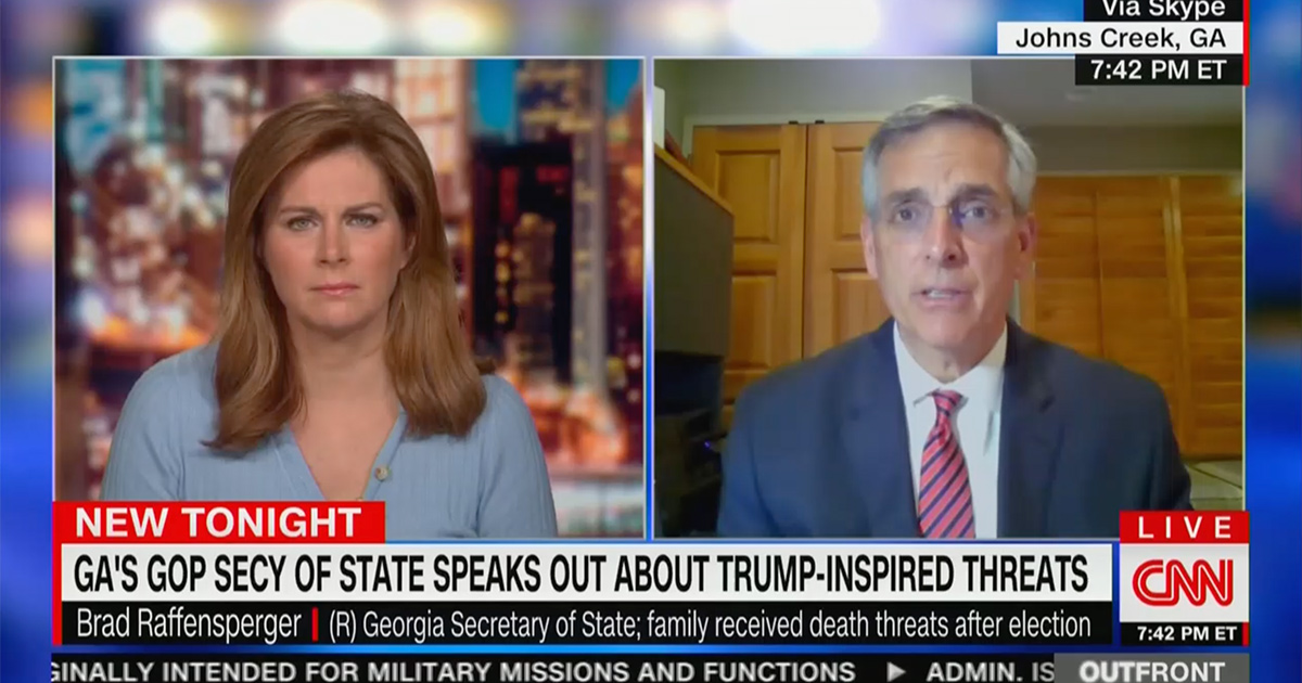 Brad Raffensperger's Wife Received Disturbing Death Threats