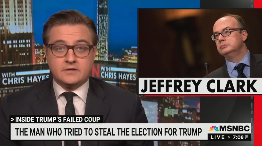 Chris Hayes Slams Trump DOJ Official Who Tried to Mess with Election