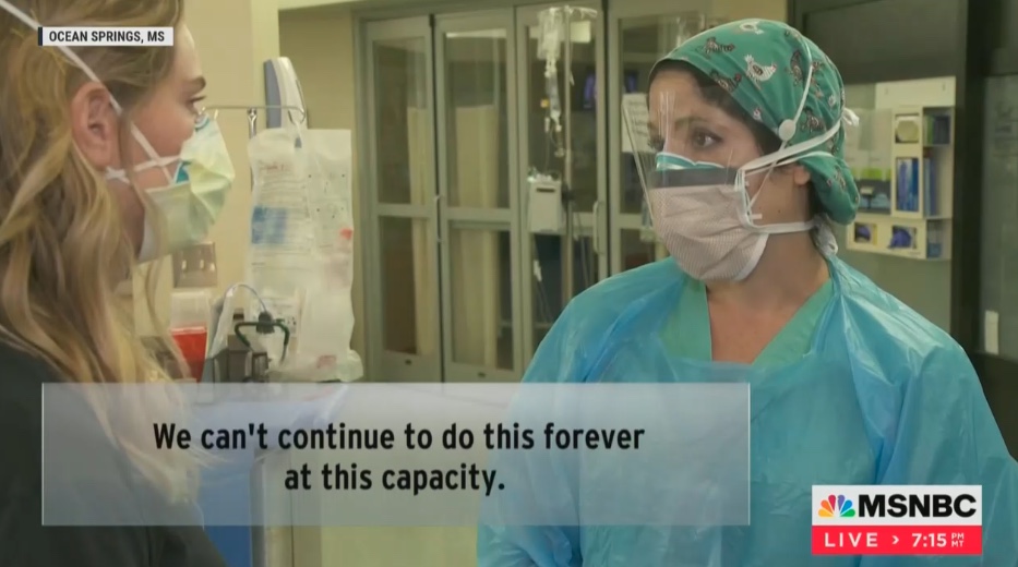 Mississippi ICU Nurse Speaks With NBC News