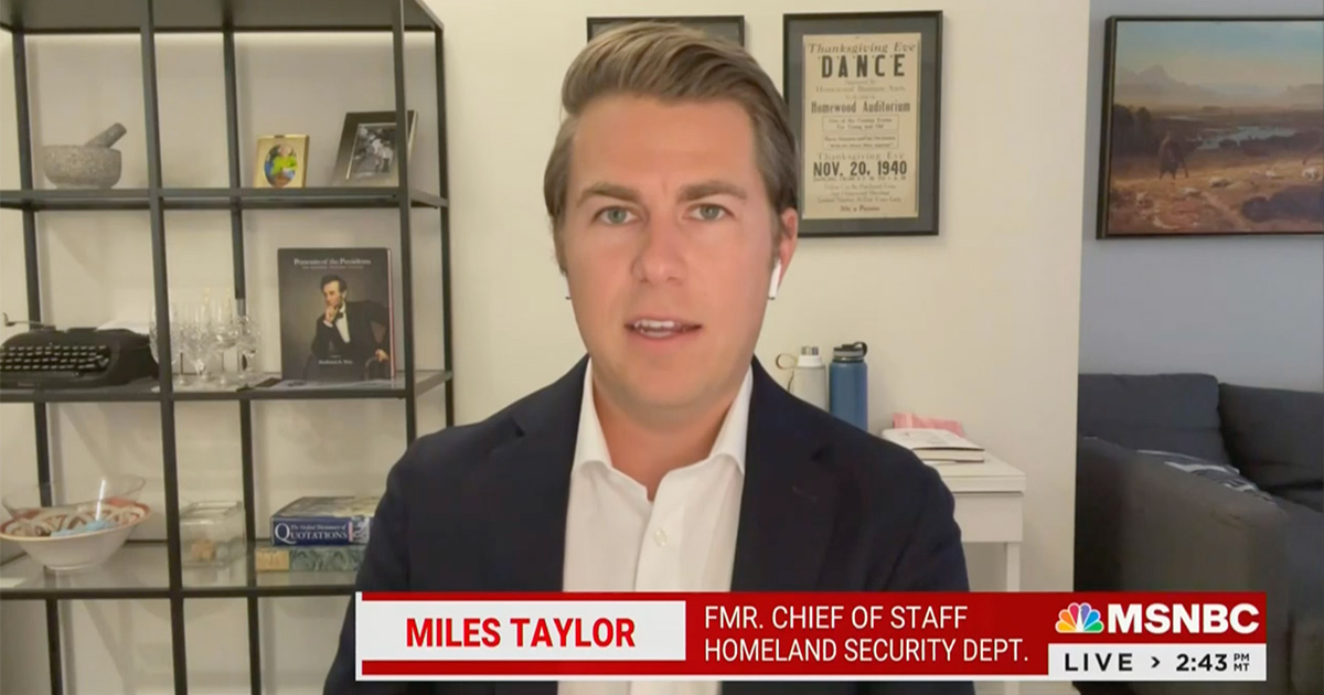 Miles Taylor: Radicalized Parts of GOP Bigger Threat to US Democracy ...