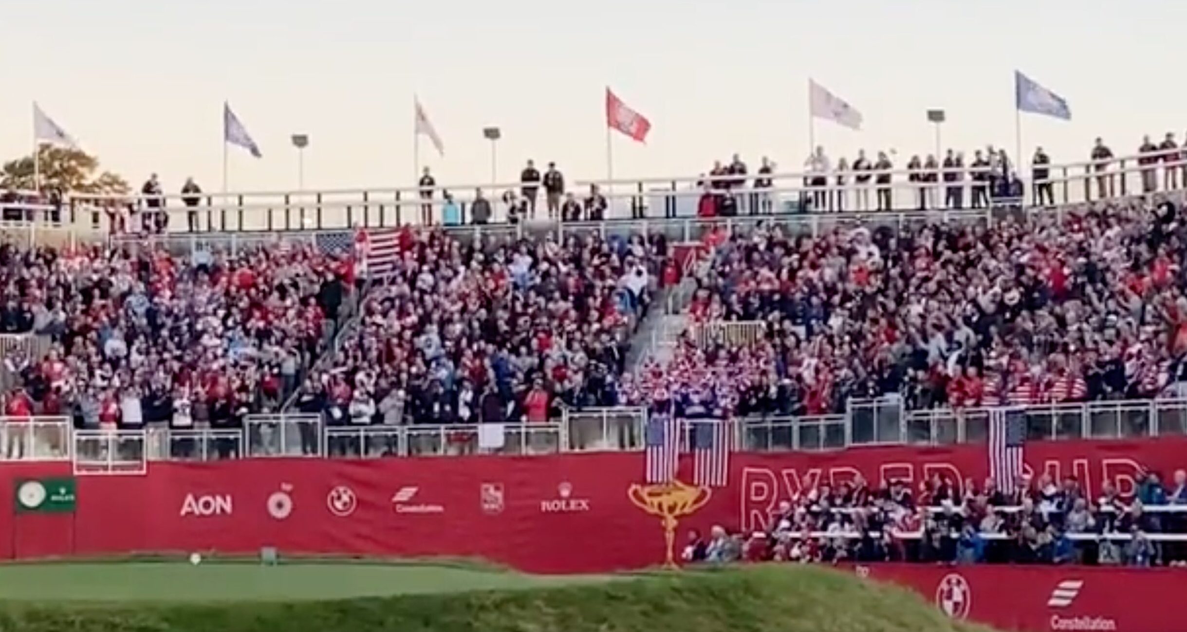 VIDEO: Golf Fans Sing National Anthem at Ryder Cup