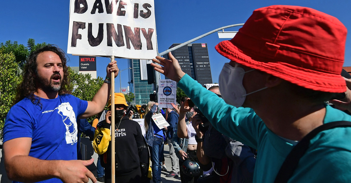 Groups Clash at Netflix Protest and Employee Walkout