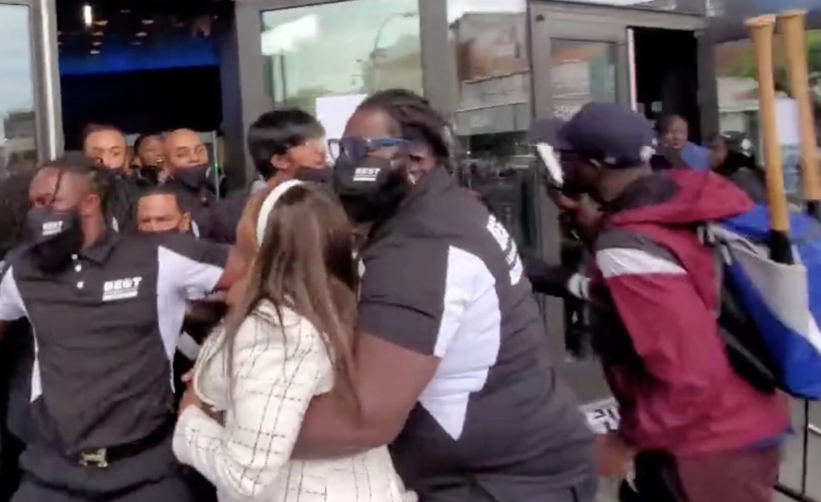 Anti-Vax 'Stand With Kyrie Irving' Chaos at Barclays Center