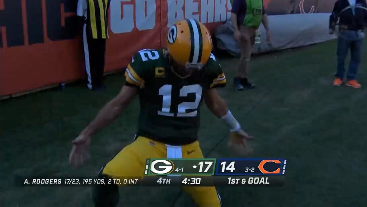 Aaron Rodgers Celebration