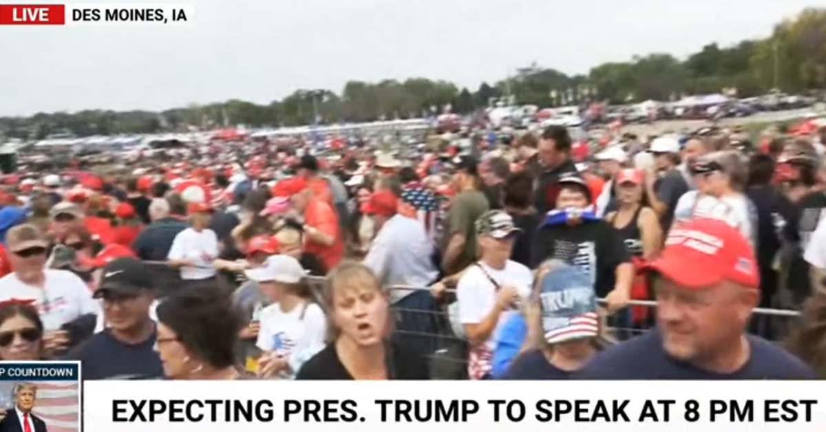 RSBN Host Solicits Let's Go Brandon Chant at Trump Rally
