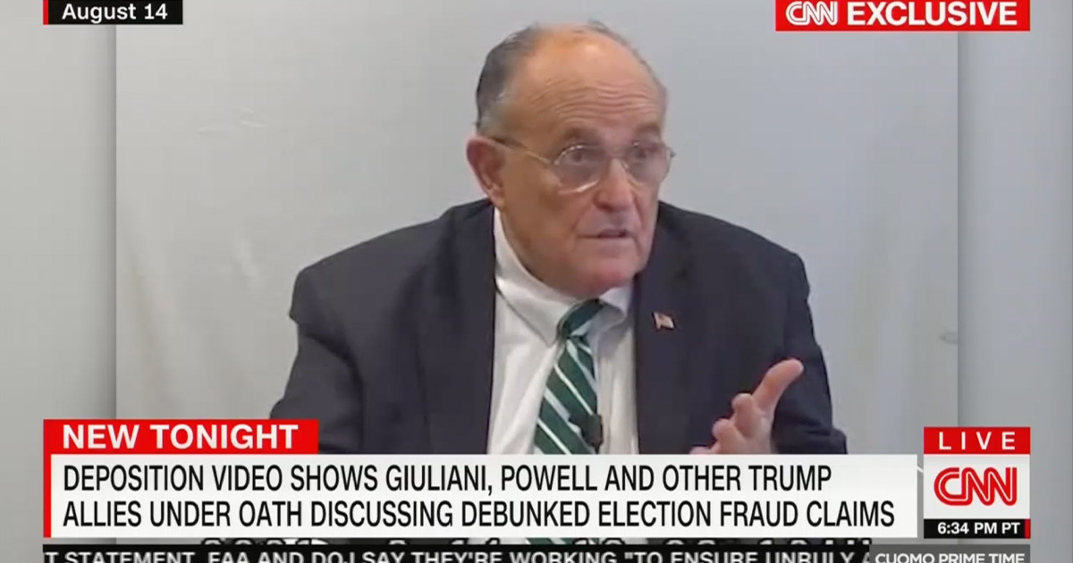 CNN Obtains Video of Giuliani, Sidney Powell Depositions