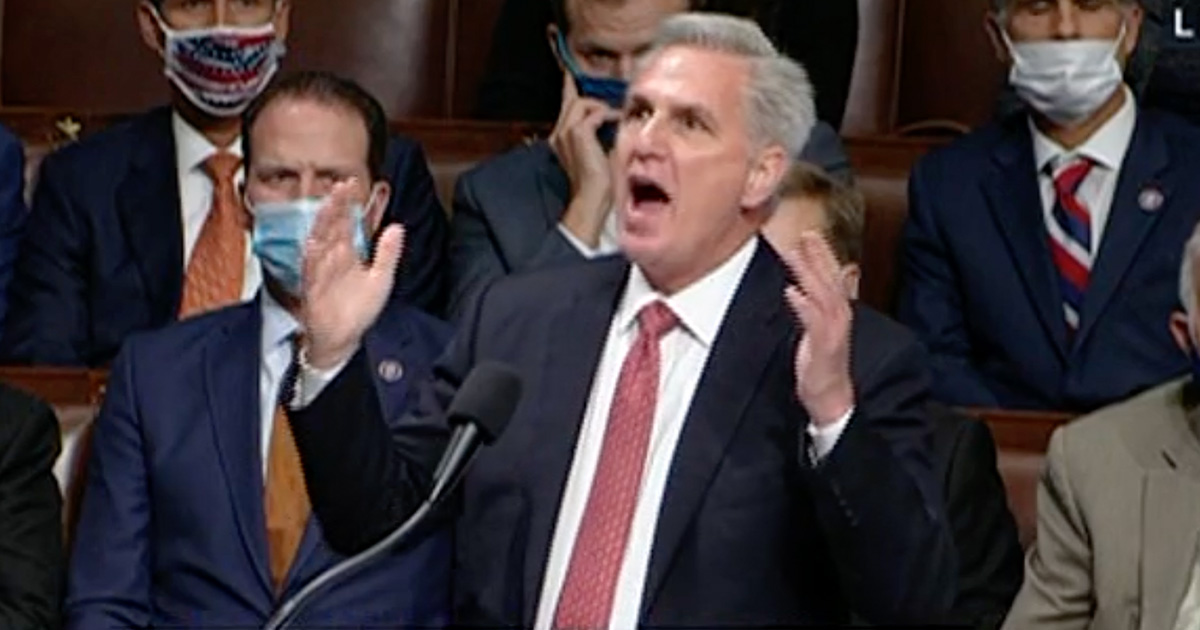 Democrats Jeer at, Heckle Kevin McCarthy on House Floor