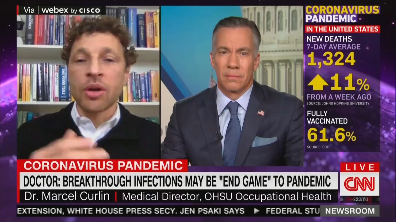 Dr. Marcel Curlin: Rise in Cases May Mean End of Pandemic