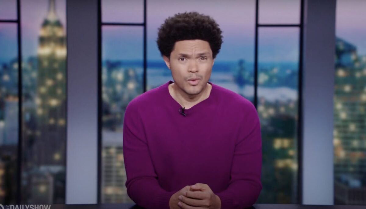 Trevor Noah Blasts Adam Jenne for Wearing Thong on Head