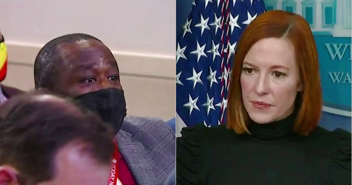 Simon Ateba Cuts Off Another Reporter to Quiz Jen Psaki