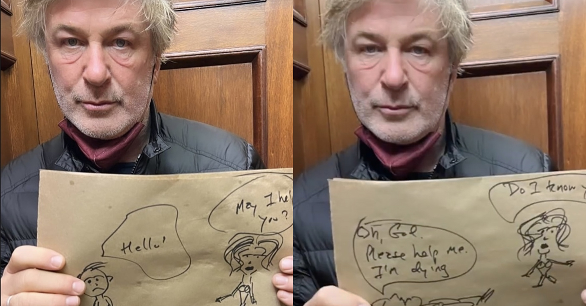 Alec Baldwin's Wife Shares Pics of Him With Bizarre Drawings