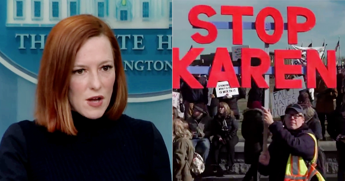 Jen Psaki Rips 'Dangerous' Anti-Mask Protesters in DC