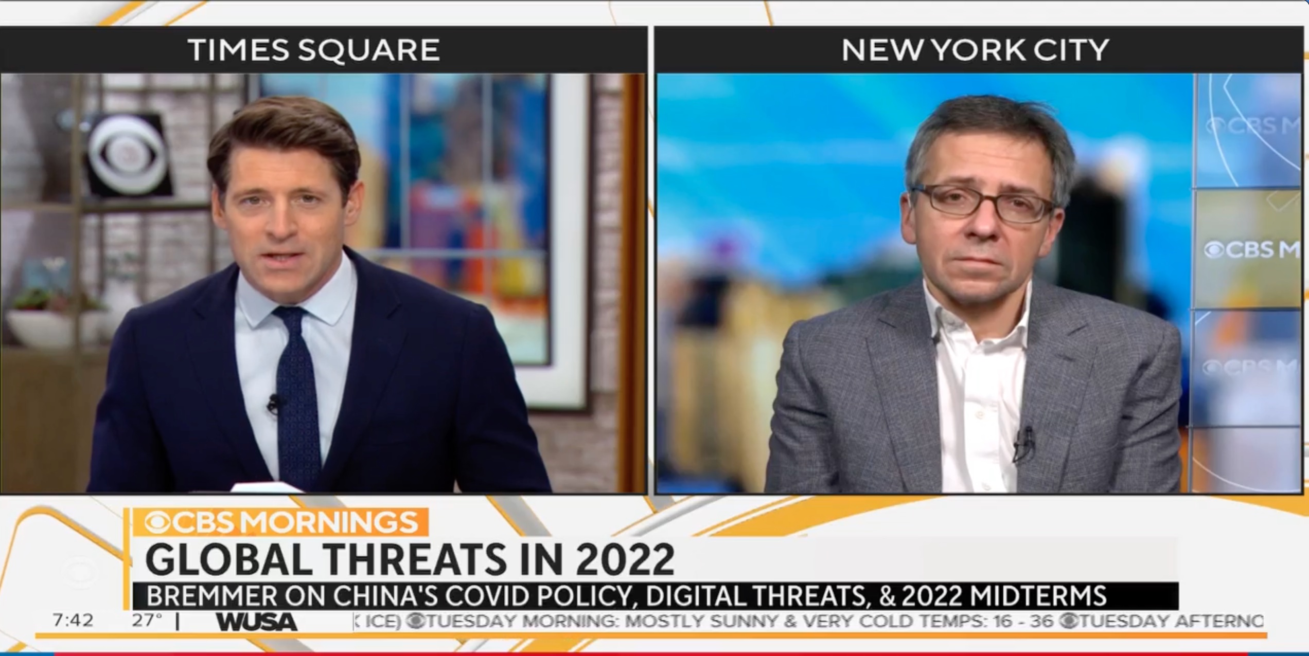 CBS's Tony Dokoupil Agrees with Ian Bremmer on 2022 and 2024