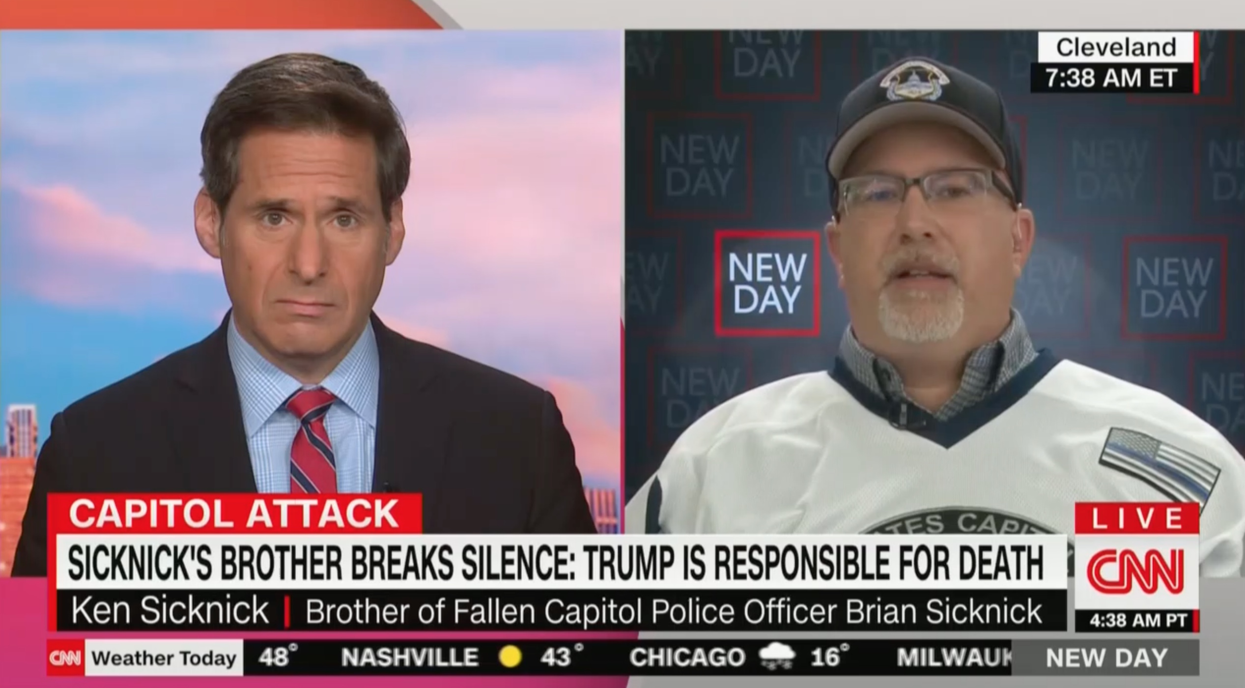 Brian Sicknick's Brother Blames Trump For His Death