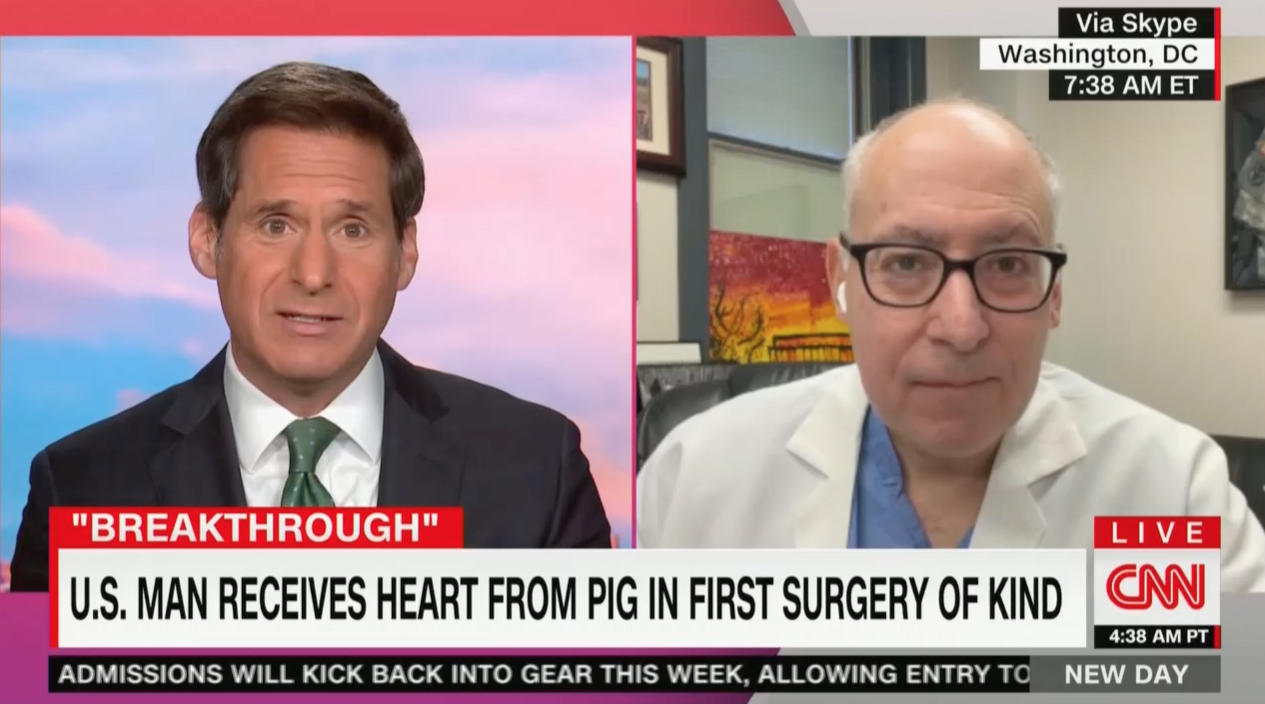 John Berman Fascinated by Man Who Received Pig Heart