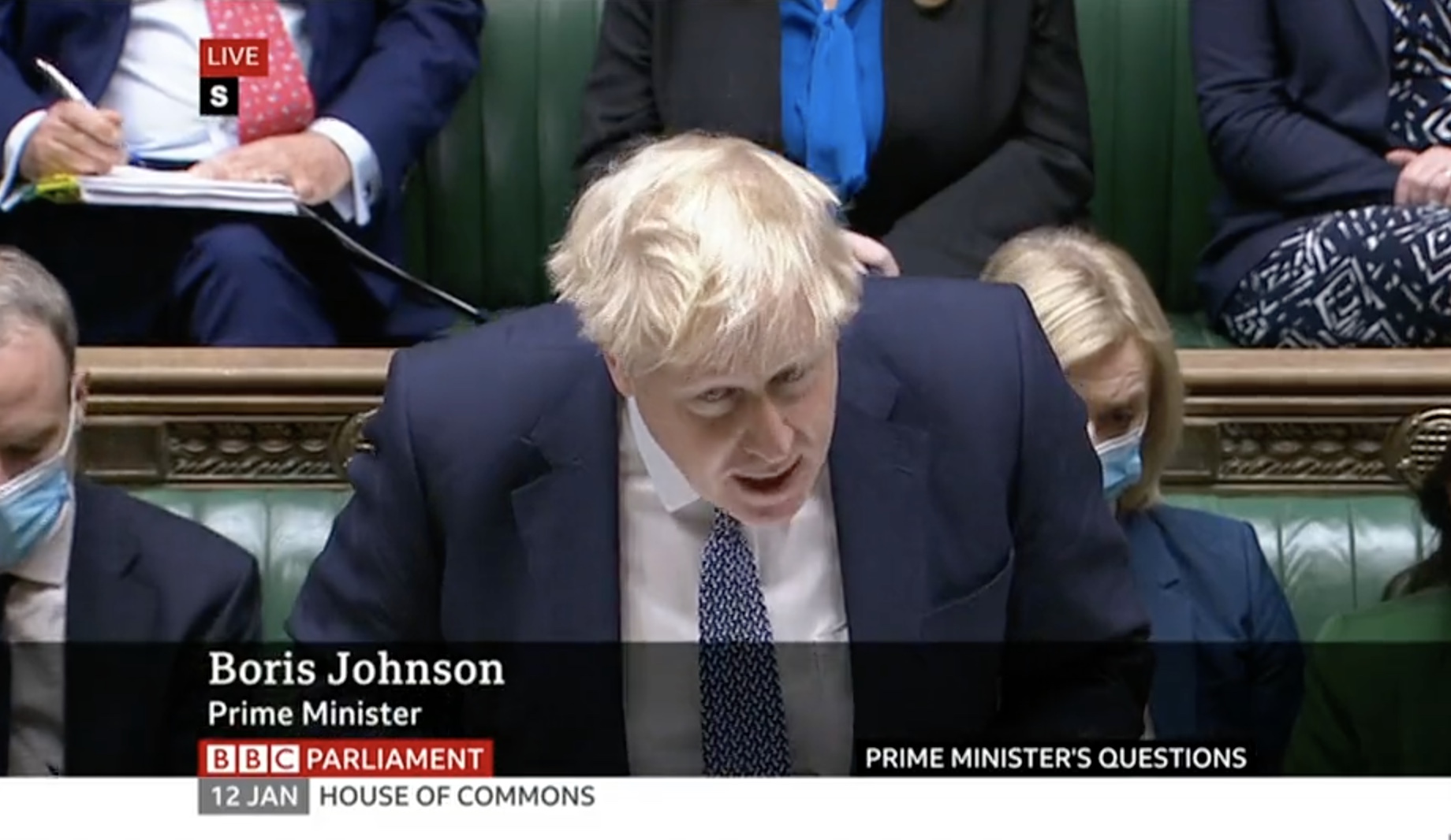 Boris Johnson Asked to Resign During Parliamentary Session