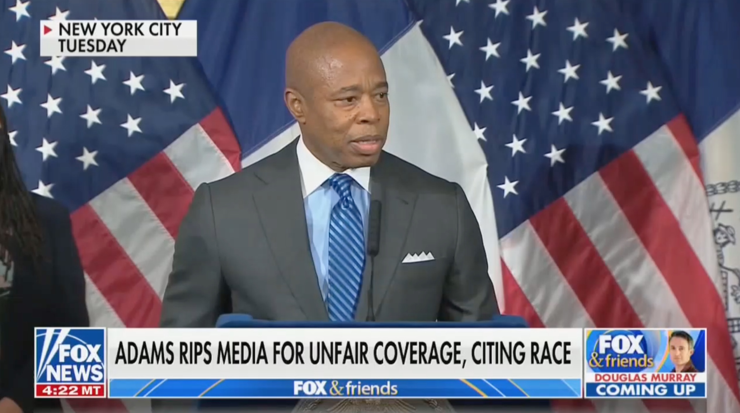 Eric Adams Accuses White Journalists of Unfair Coverage