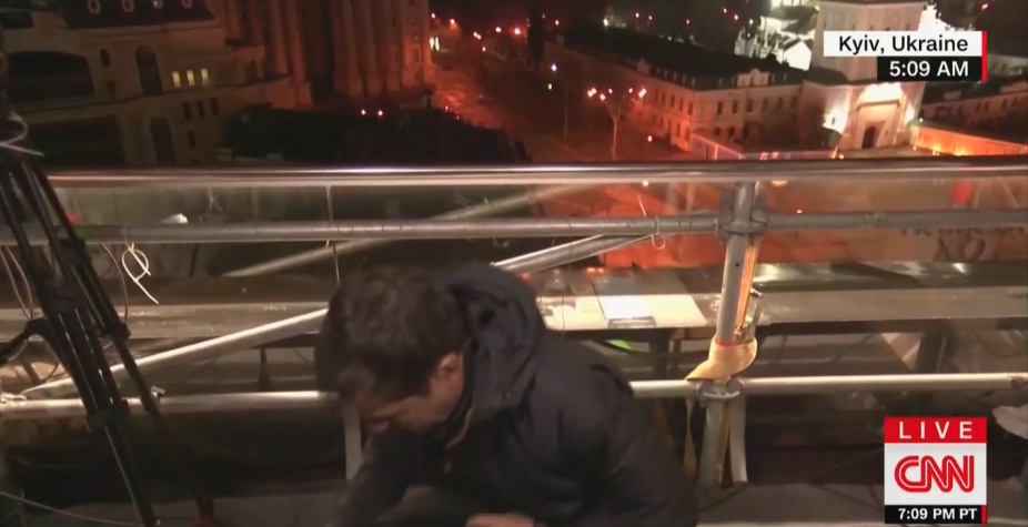 CNN's Matthew Chance Interrupted by Explosions While on Air