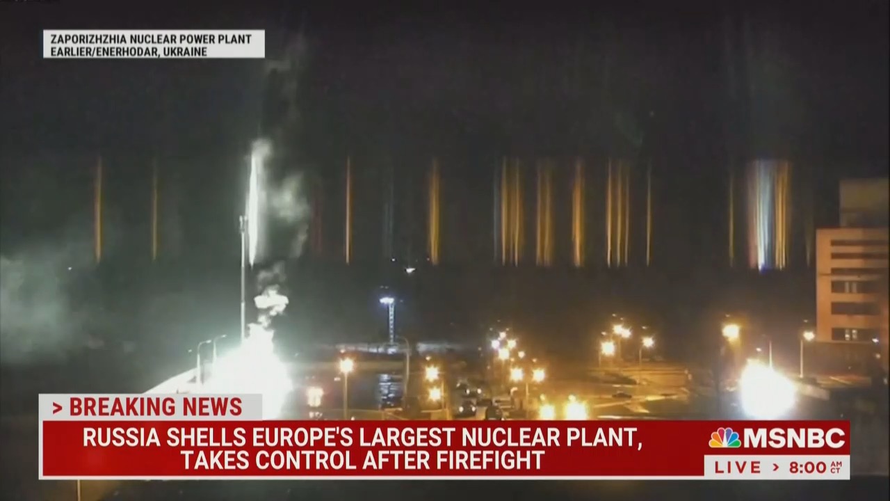 US: Russian Attack of Nuclear Plant in Ukraine a ‘War Crime’