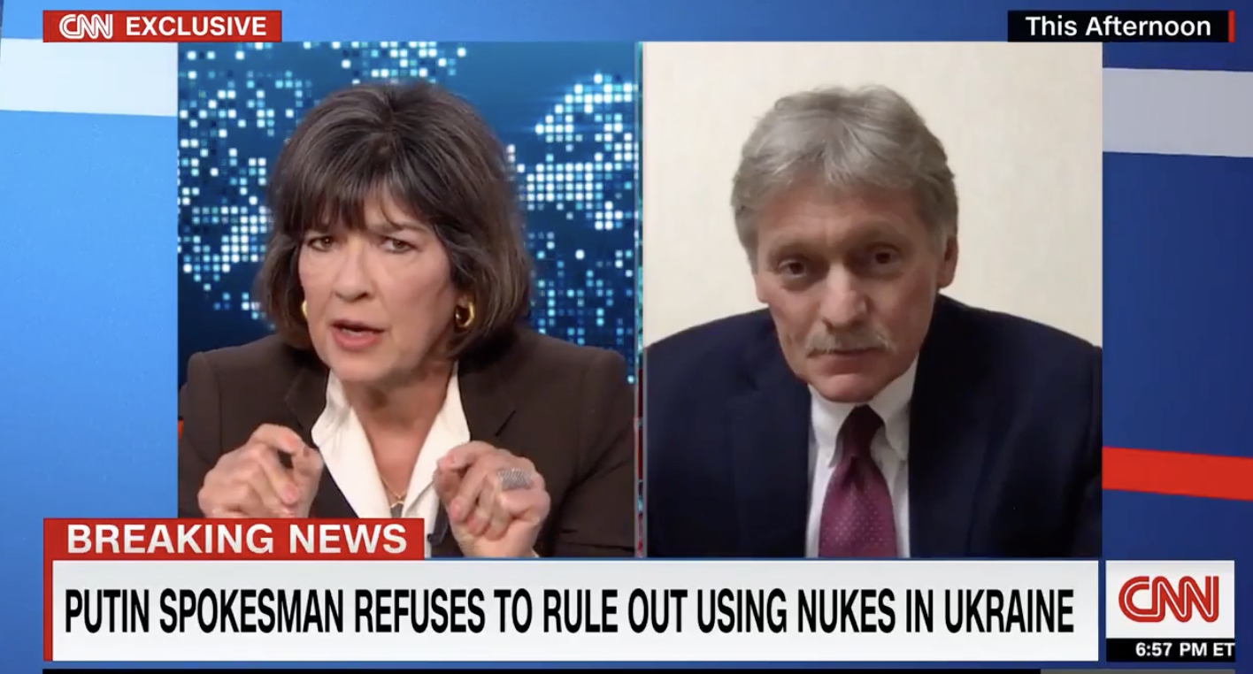 Putin Spokesman Won't Rule Out Nuking Ukraine