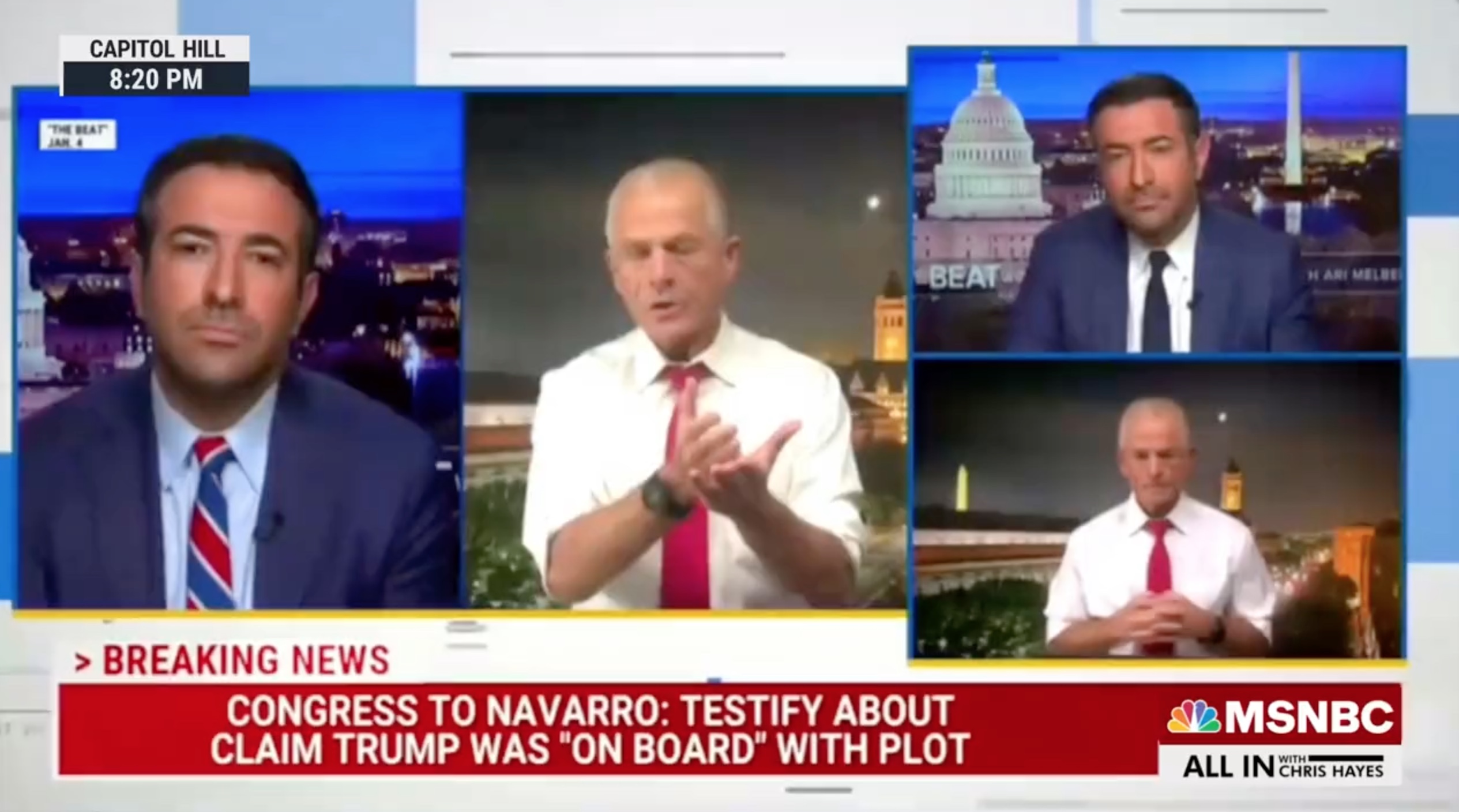 Jan. 6 Committee Invokes Ari Melber Pressing Peter Navarro