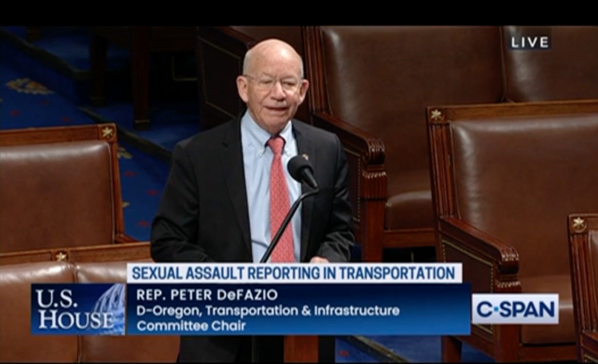 Peter DeFazio Caught on Hot Mic Ahead of Roll Call Vote