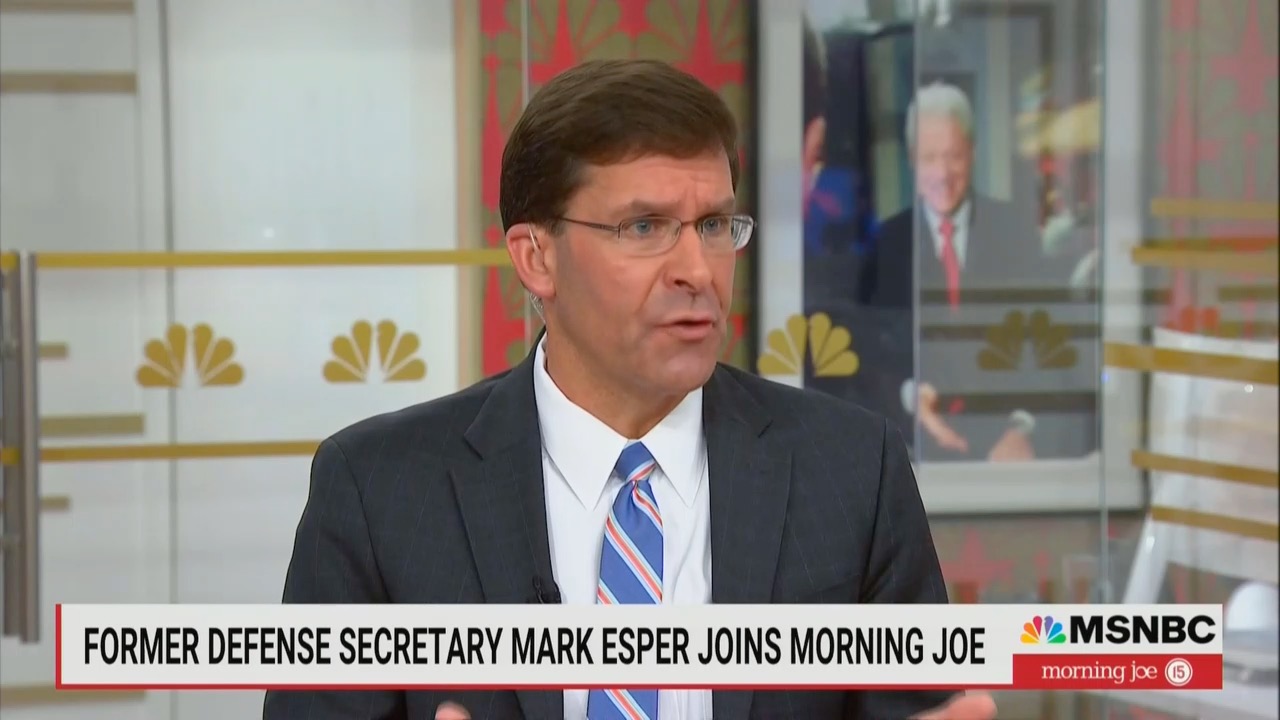 Mark Esper Explains Why He Won't Vote For Trump