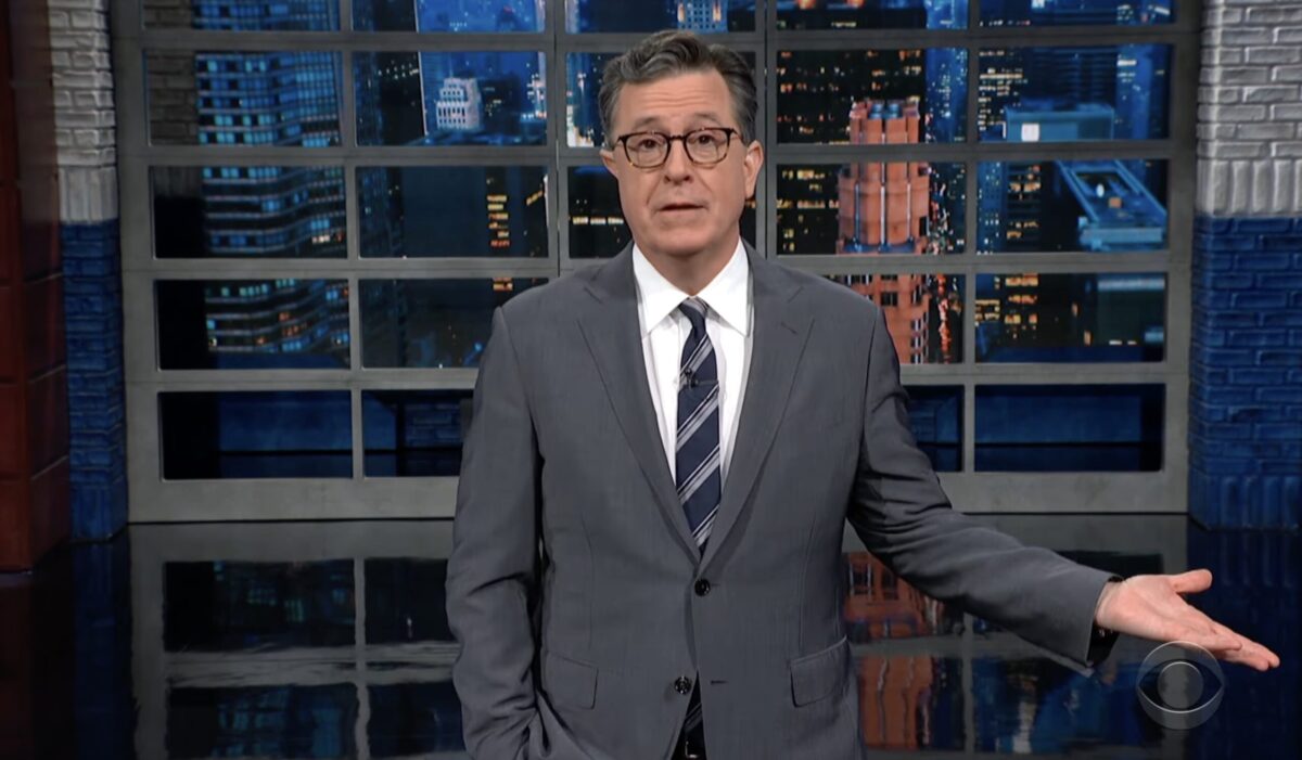 Stephen Colbert Mocks Donald Trump as Stupid on Late Show