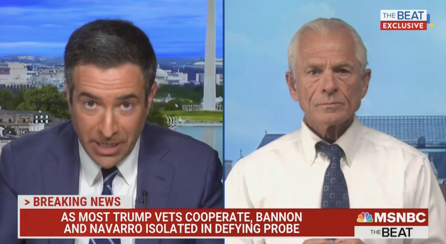 Ari Melber Zings Peter Navarro For Evading Jan. 6 Committee