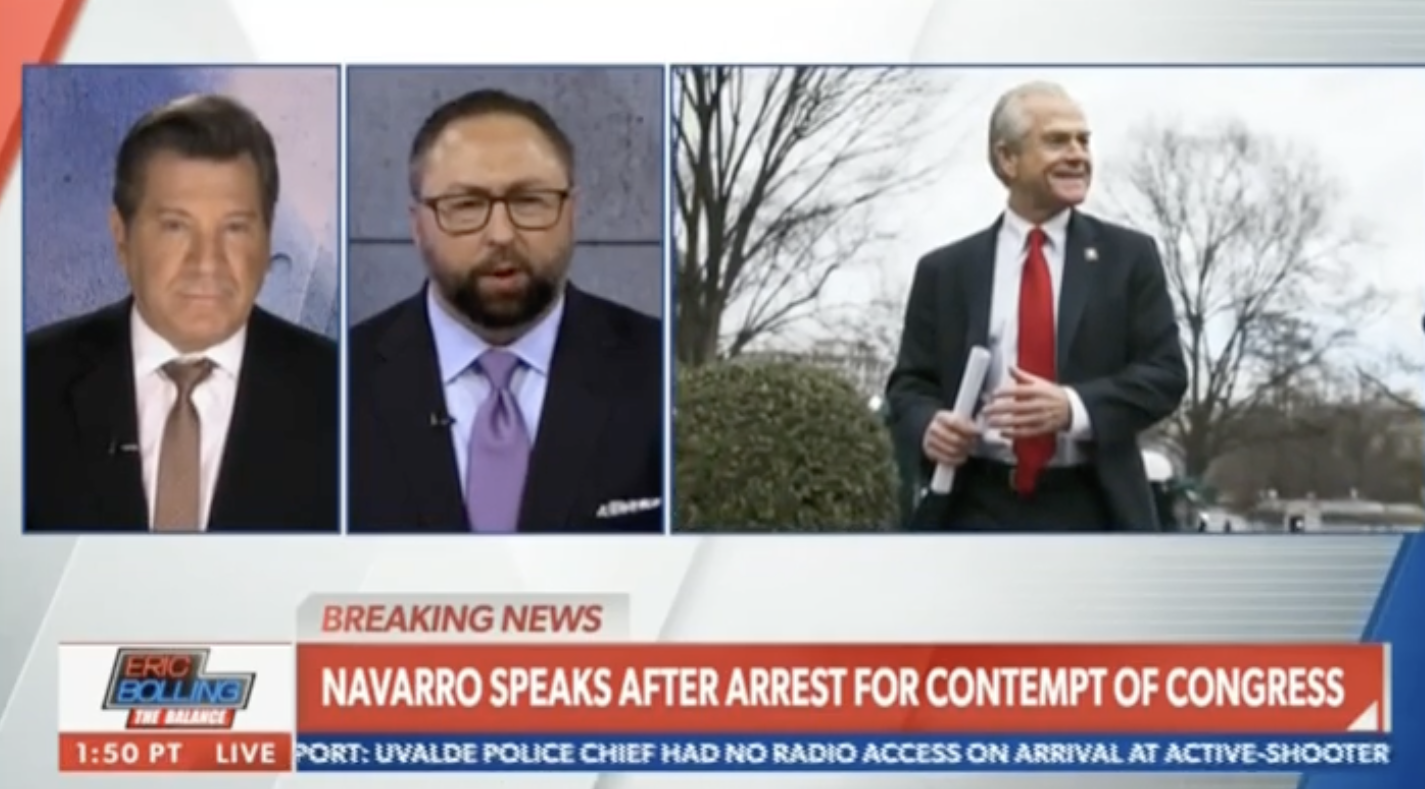 Jason Miller Decries Arrest of 'Very Serious' Peter Navarro