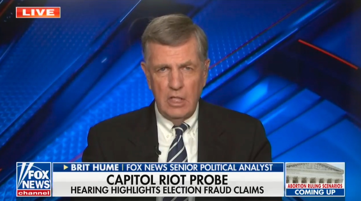 Brit Hume: GOP Would Be Glad If 1/6 Committee Hurts Trump