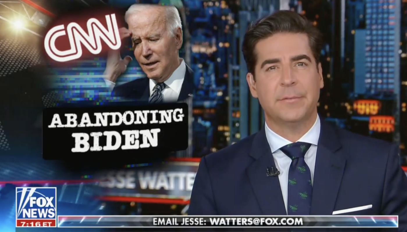 Jesse Watters Praises CNN's Pivot to 'the Middle'
