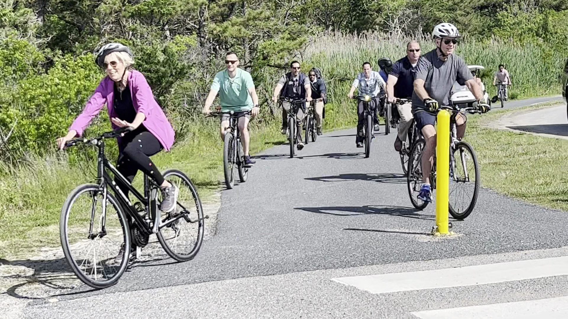 WATCH: President Biden Falls During Bike Ride - But He's OK