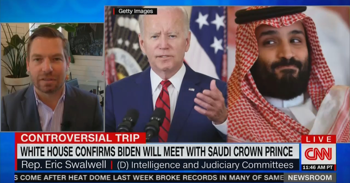 Swalwell Says Biden Should Not Meet Saudi Arabia's MBS