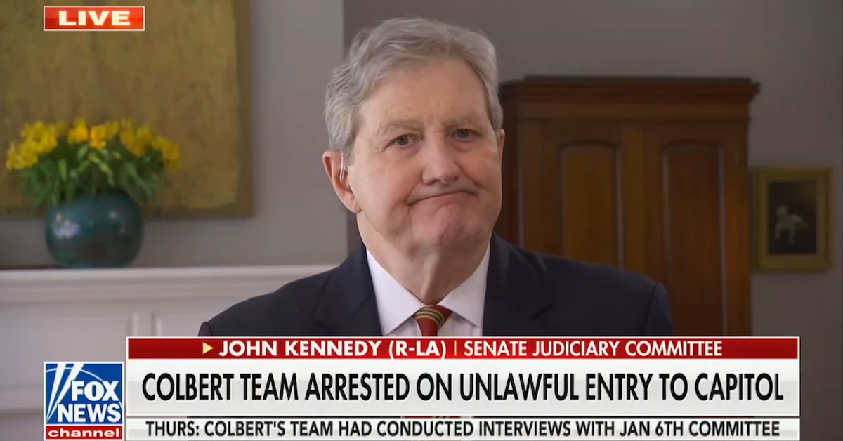 Sen. Kennedy: Trust in Media On Par with 'Gas Station Sushi'